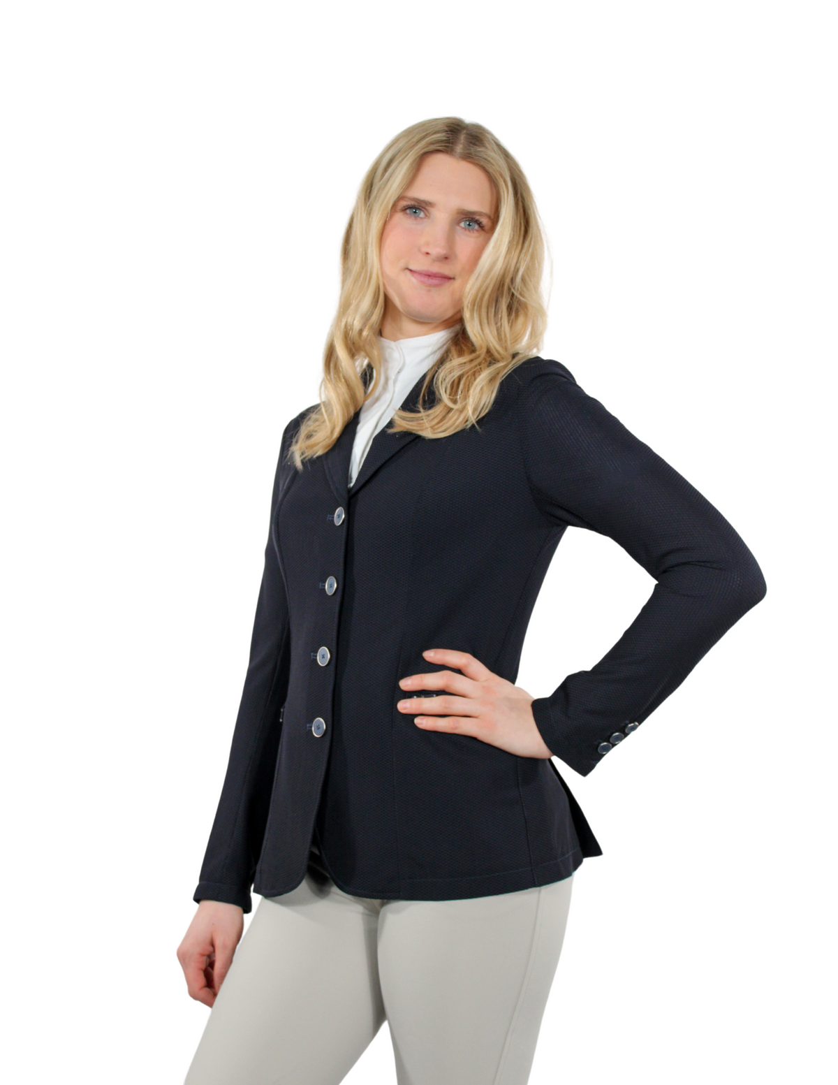 Vision Apparel Ladies Mesh Show Jacket - NAVY — Vision Saddlery