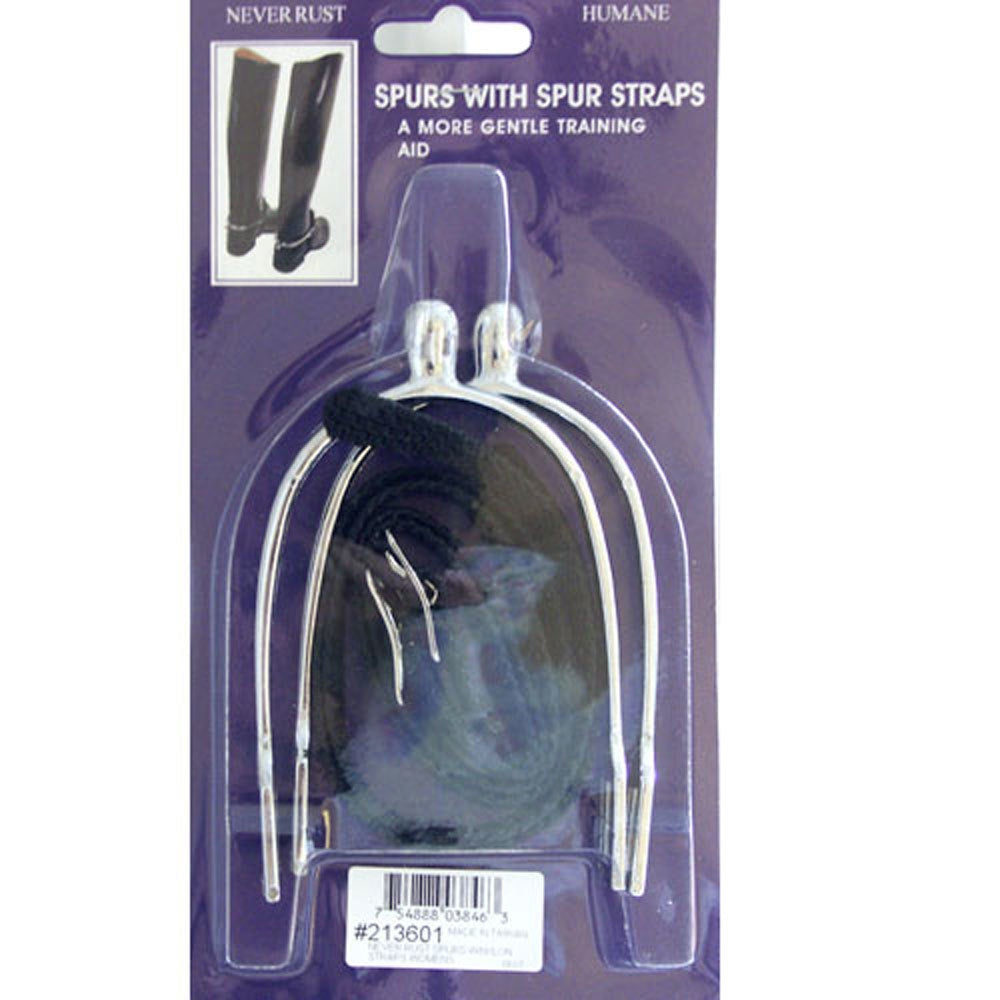 Humane Never Rust Spur Pack with Nylon Spur Straps - Various Sizes ...
