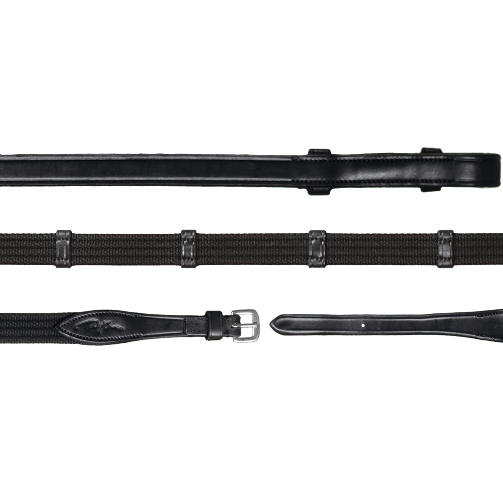 Dy'on Working Collection Web Reins with 9 Leather Loops - 5/8" — Vision ...